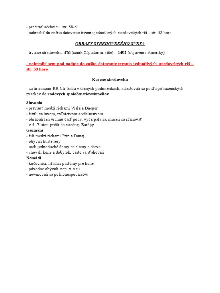 Korene Stredoveku | PDF