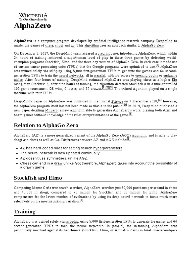 Alpha Zero | PDF | Computer Science | Competitive Games