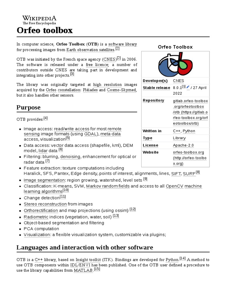 Orfeo Toolbox | PDF | Computing | Software Engineering