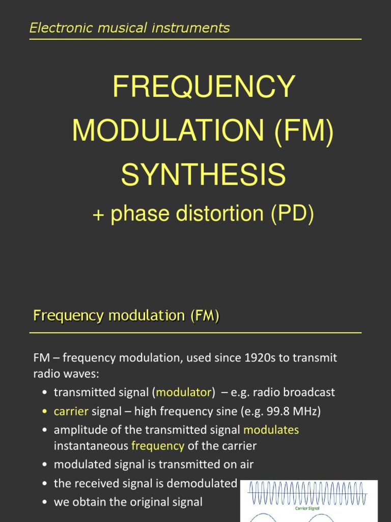04 FM | PDF | Modulation | Frequency Modulation 04 FM | PDF | Modulation | Frequency Modulation