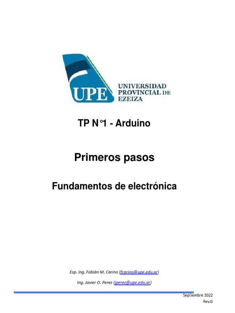 TP 1 - Arduino - Rev G | PDF