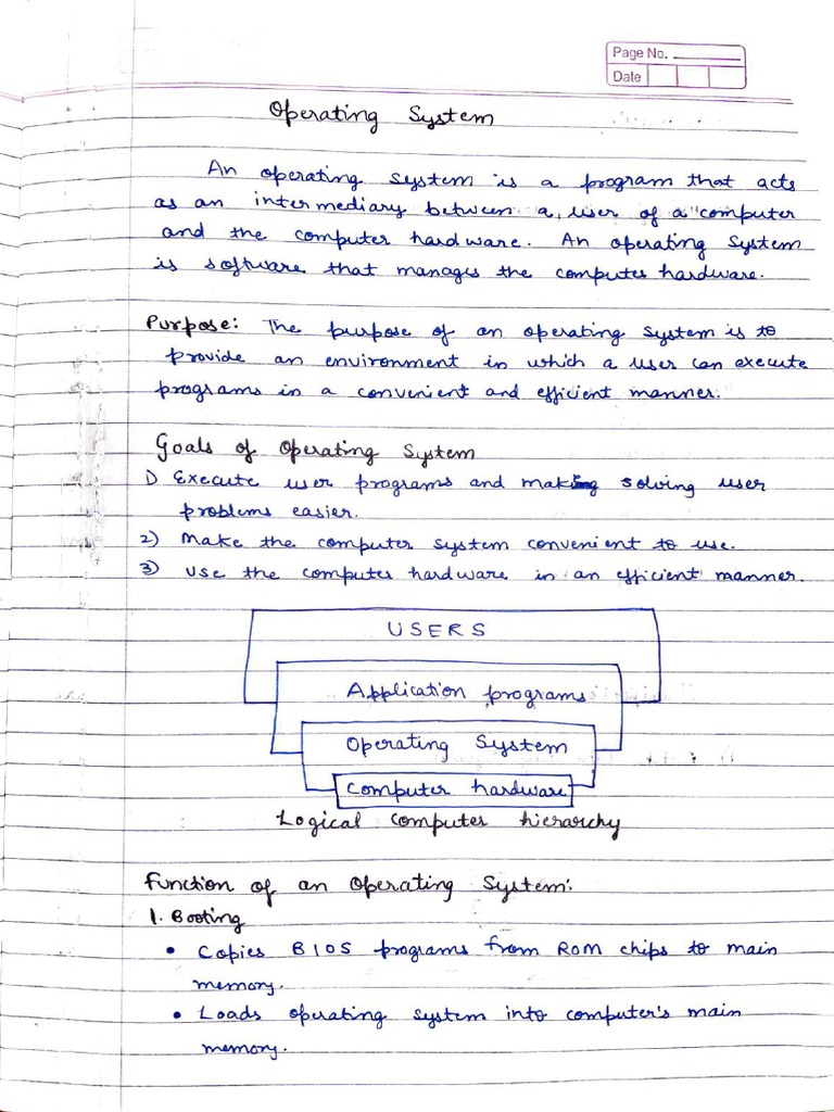 Operating System Os Notes Cs 2nd Year Pdf Operating System Concurrency Computer Science