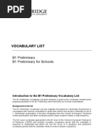 A2 Key Vocabulary List | PDF | Verb | Linguistics