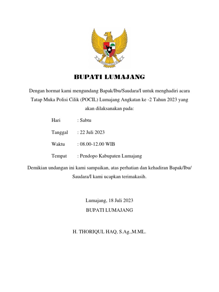 Contoh Undangan | PDF