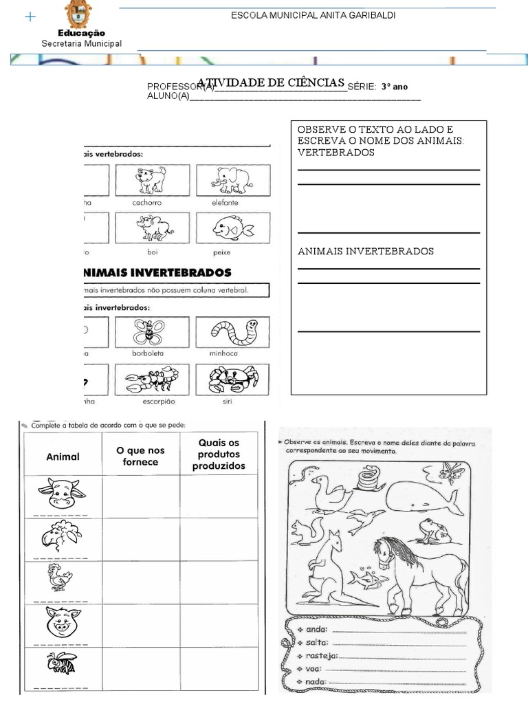 Atividade de Ciencias 3º Ano A e C Av1 3º Bimestre | PDF