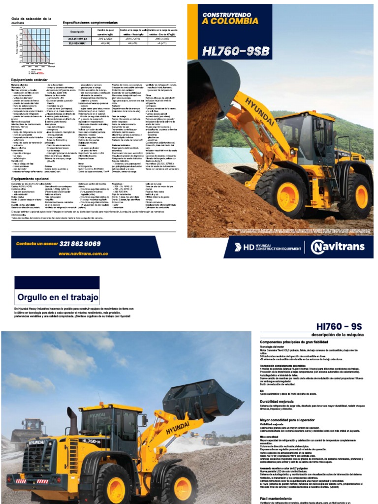 Cargador Frontal Hyundai HL760-9S | PDF | Transmisión automática ...