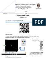 PHET Waves Intro Simulation Guide | PDF | Waves | Frequency