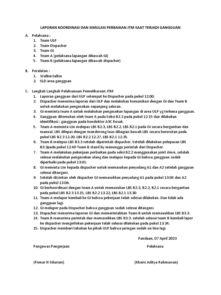 Vincentius Ryan Wijanarko - Laporan Praktek JTM | PDF