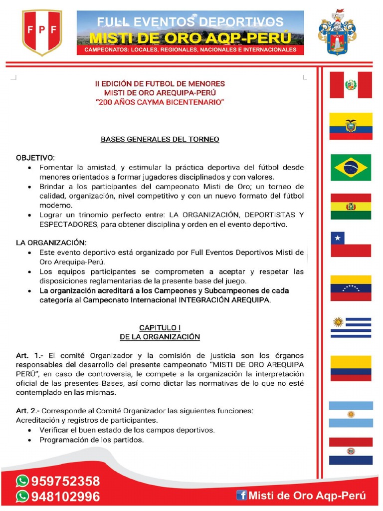 Bases II Misti de Oro 2023 | PDF