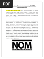 Cuadro Comparativo Nom, NMX, Normas Extranjeras | PDF | Calidad (comercial) | Business