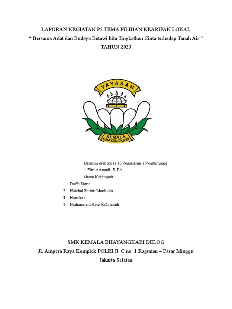 Laporan Kegiatan P5 | Pdf