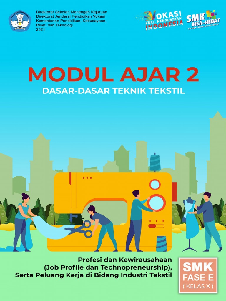 Modul Ajar 3 Dasar-Dasar Teknik Tekstil | PDF