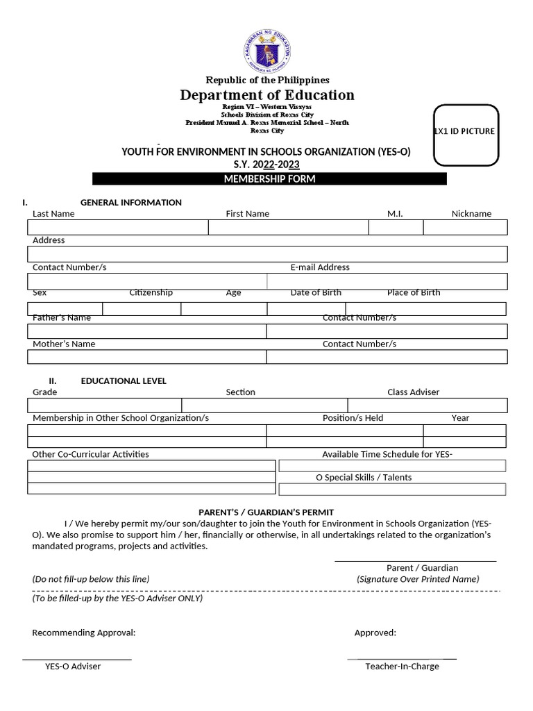 Yes o Form | PDF | Government And Personhood | Social Institutions