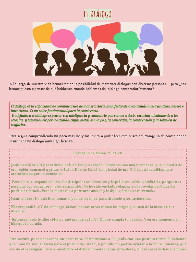 El Diálogo | PDF | Ciencias sociales | Religión y espiritualidad
