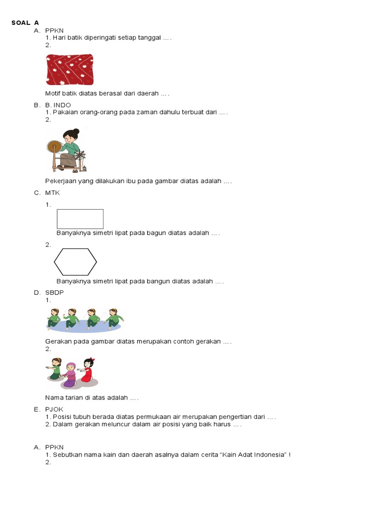 Soal PH Ki-3 Kelas 3 Tema 7 Sub 2 | PDF