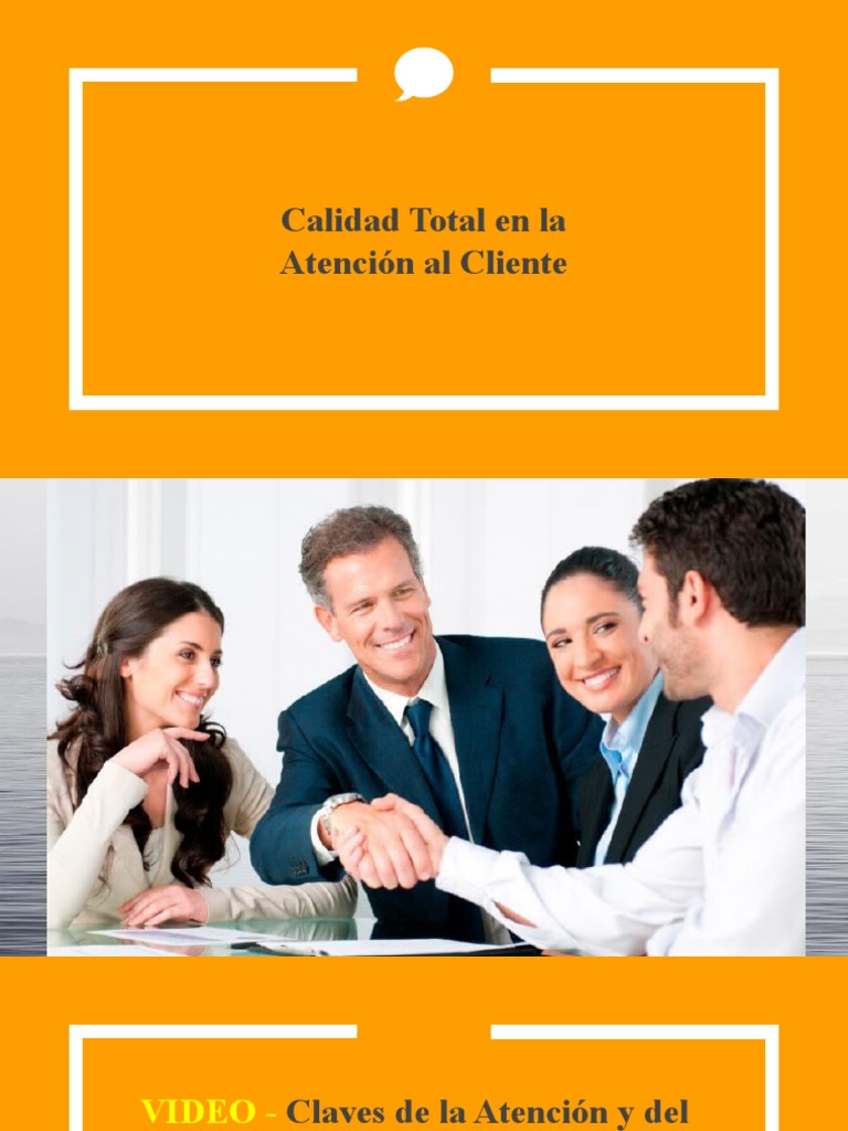 Calidad Total en La Atención Al Cliente | PDF | Calidad (comercial ...