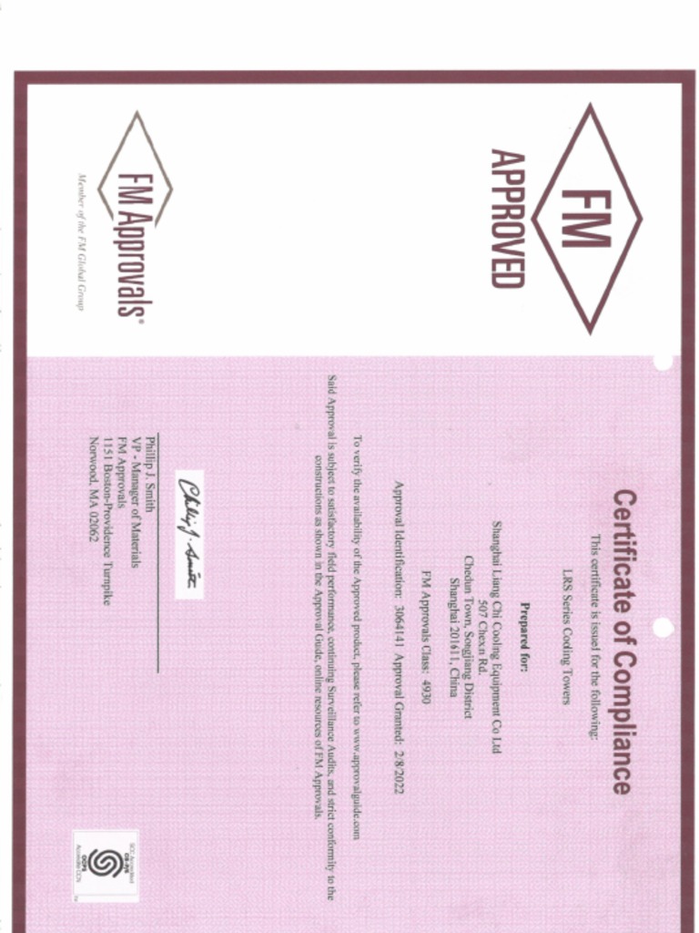 FM Certificate (LRS) | PDF