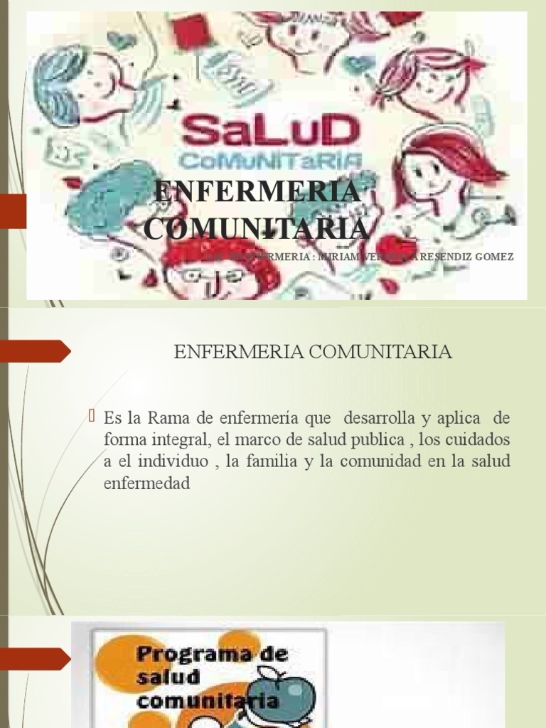 Enfermeria Comunitaria | PDF | Enfermería | Condicion cronica