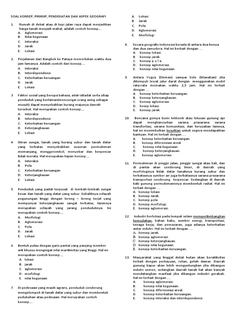 Tugas 4 Geografi Kelas X Sma 4 | PDF