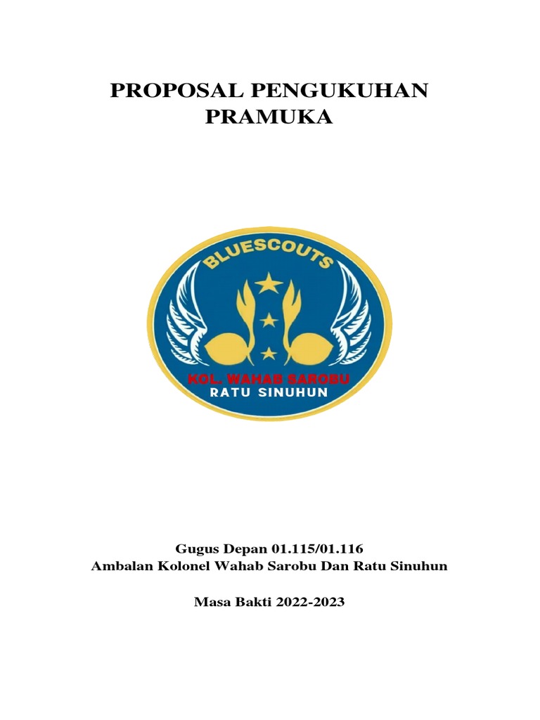 Proposal Pengukuhan Pramuka 23-2 | PDF