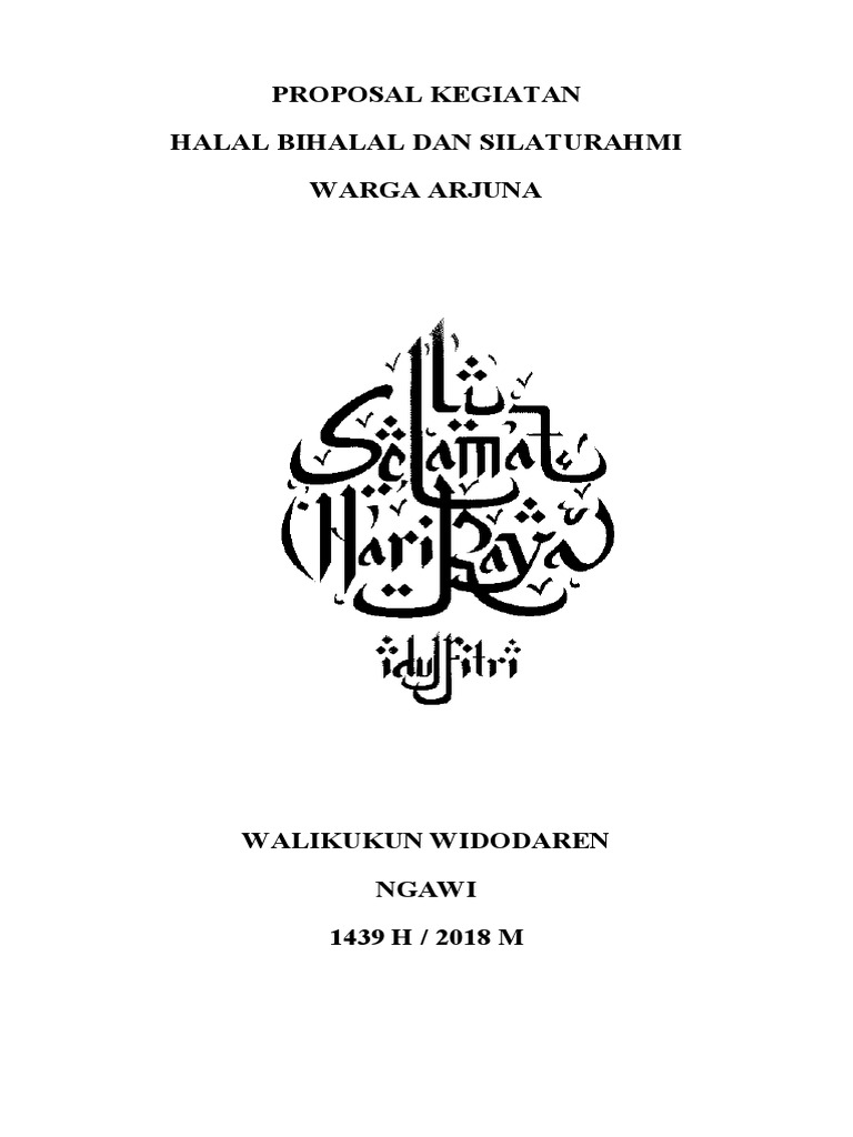 Proposal Halal Bihalal | PDF