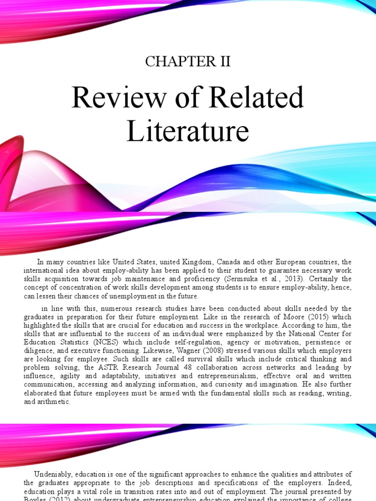 Chapter II | PDF | Employment | Vocational Education
