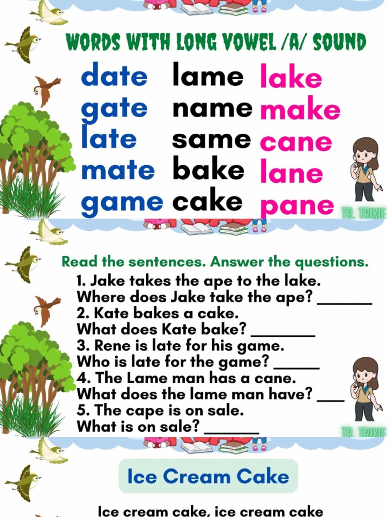 Long Vowel Sound | PDF