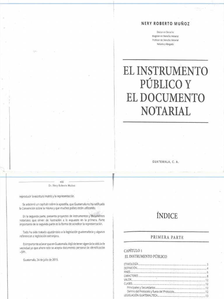 Libro El Instrumento Publico y El Documento Notari - SW | PDF | Justicia | Crimen y violencia