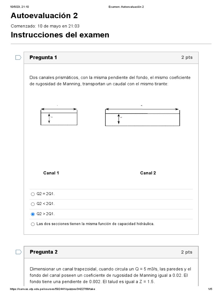 Examen_ Autoevaluación 2 | PDF