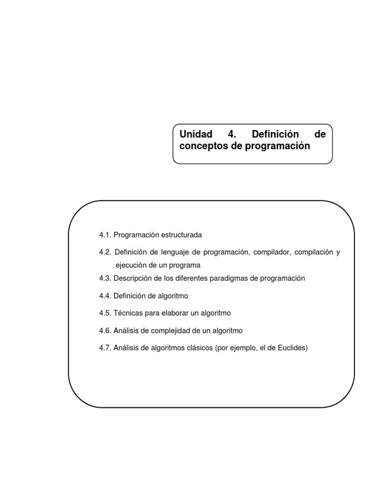 Conceptos Clave de Programación y Algoritmos | PDF | Programación de ...