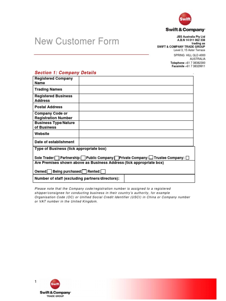 New Customer Form | PDF | Legal Liability | Indemnity