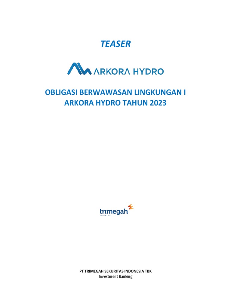 ARKO - Teaser Bookbuilding | PDF | Information | Evaluation