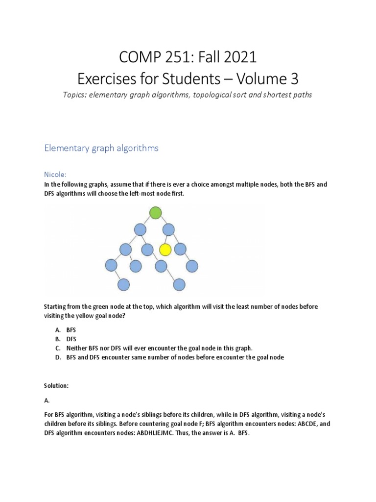 Exercises Week7 8 | PDF | Computational Problems | Mathematical Concepts