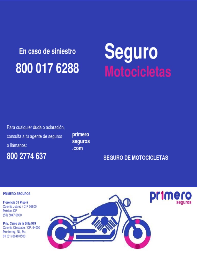 Seguro de Motocicletas: Coberturas y Condiciones | PDF | Póliza de seguros | Seguro