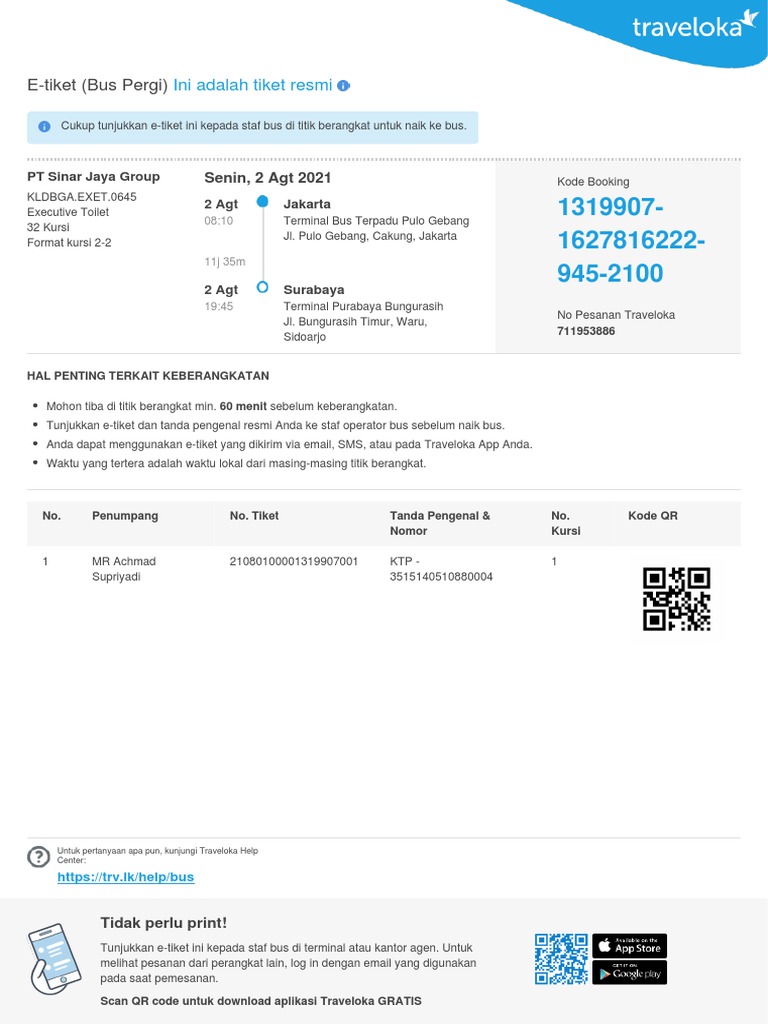 BUS AWAY E-Ticket | PDF