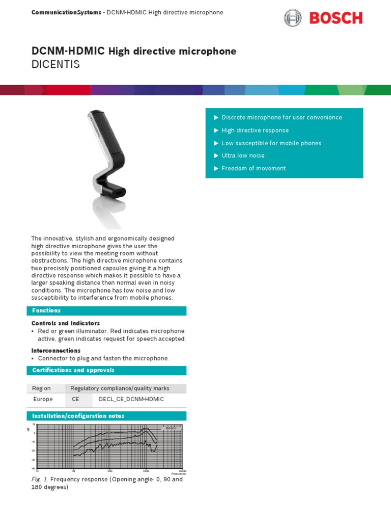 DCNM_HDMIC_PDF_Data_sheet_enUS_45036008436047115 | PDF | Microphone ...