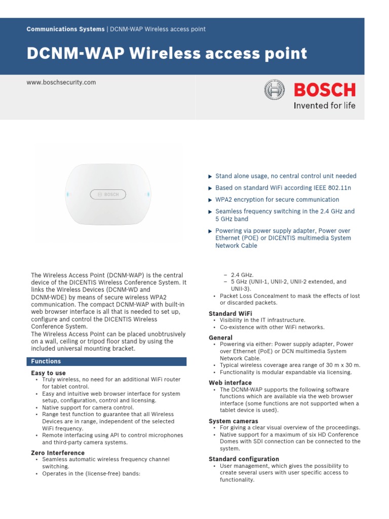 DCNM-WAP Wireless Access Point | PDF | Wi Fi | Computer Network