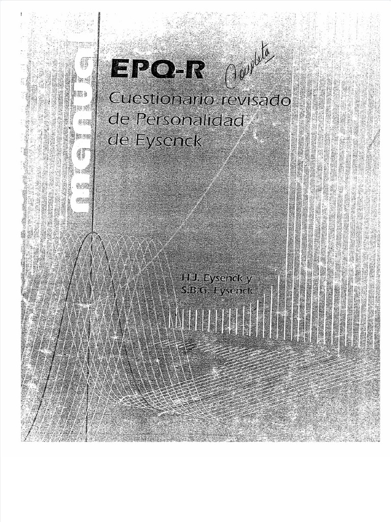 Manual EPQ-R | PDF