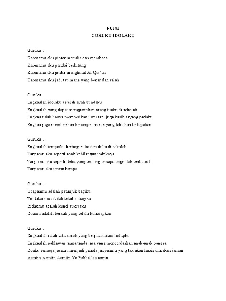 Belajar Puisi | PDF | Puisi