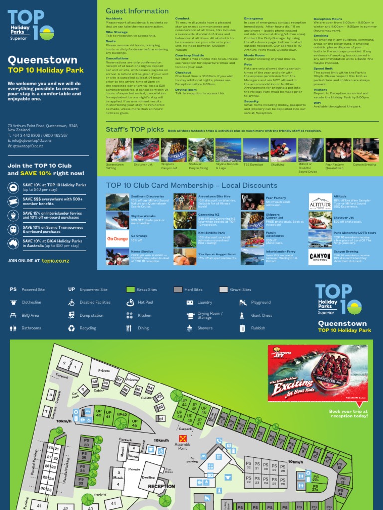 Queenstown Park Map 2021 | PDF