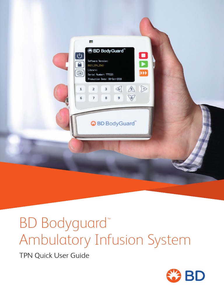 If Bd-Bodyguard-Tpn Cf03534 QG en | PDF | Pump | Intravenous Therapy