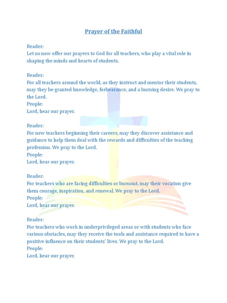 Prayer of The Faithful | PDF | Religion & Spirituality