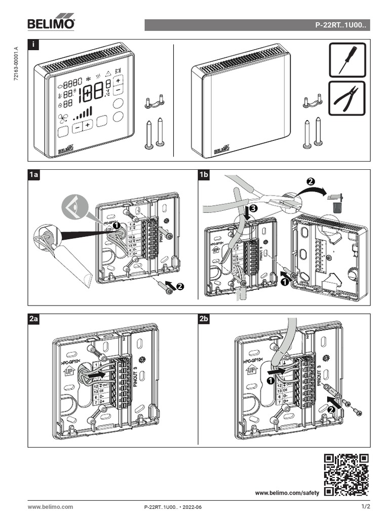 Belimo - P-22RT - 1U00 - Installation-Instruction | PDF