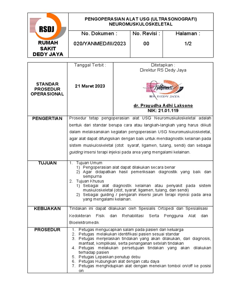 Spo Usg Muskuloskeletal | PDF