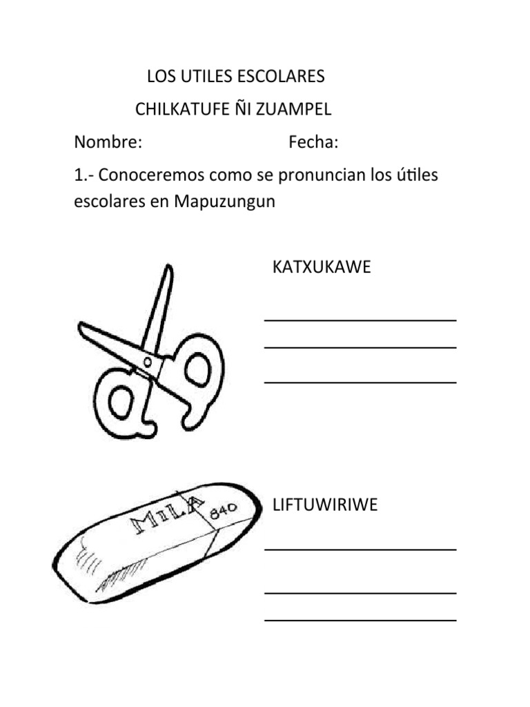 Los Utiles Escolares | PDF