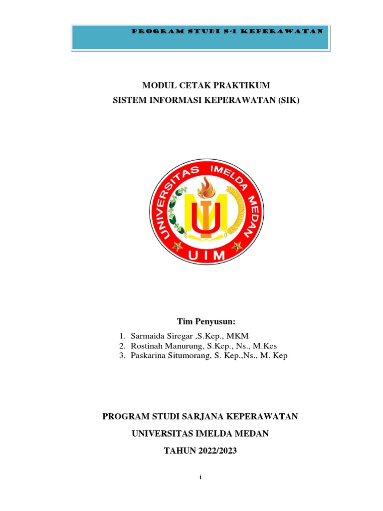 Modul Cetak Praktikum Sistem Informasi Keperawatan (Sik) | PDF