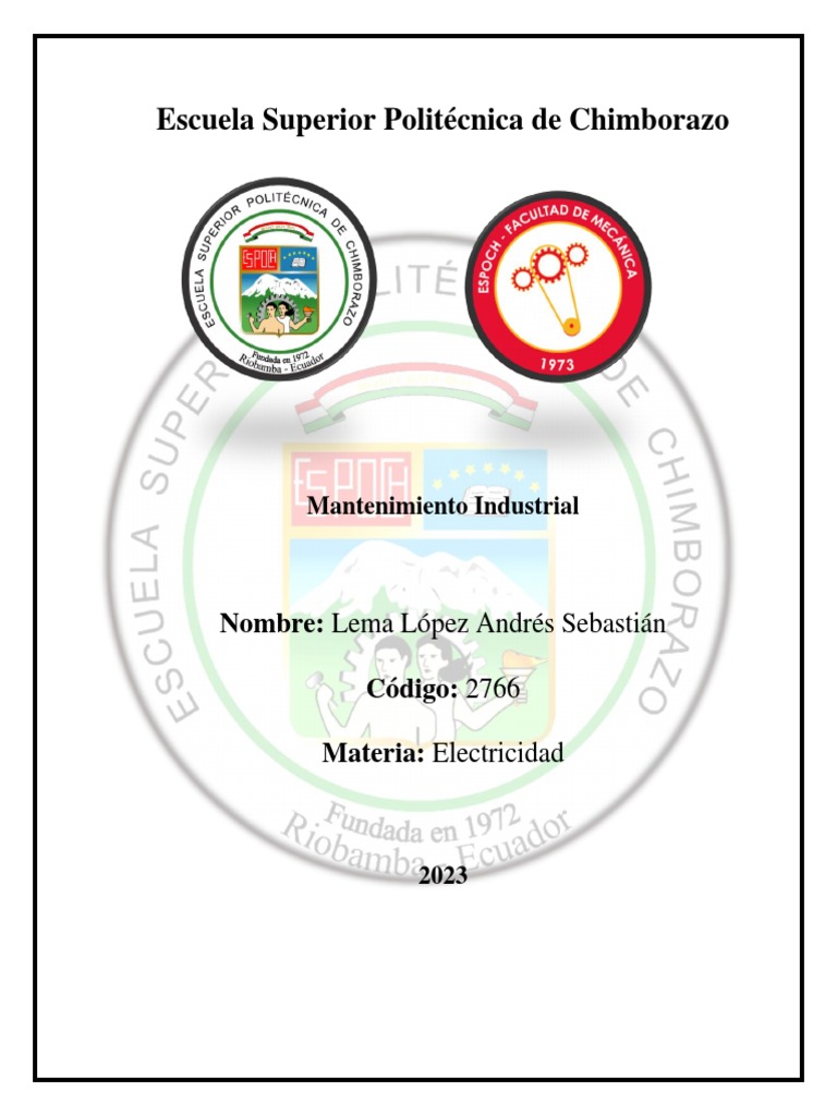 Caratula Electricidad | PDF