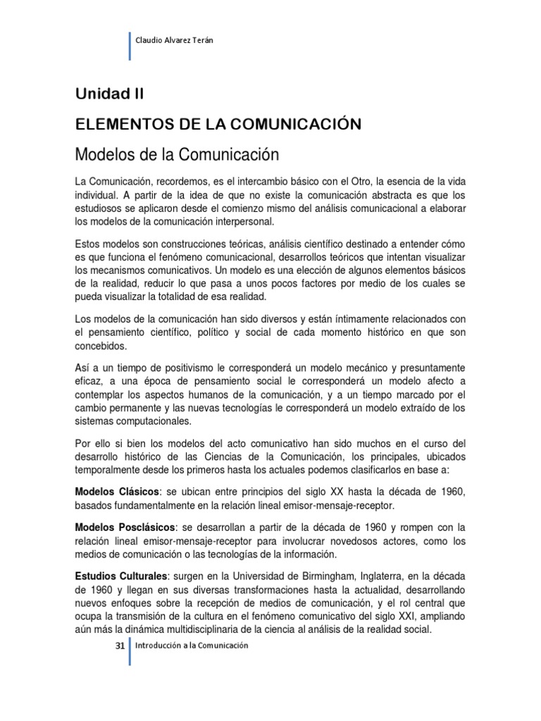Modelos de Comunicacion 2022 | Descargar gratis PDF | Comunicación ...