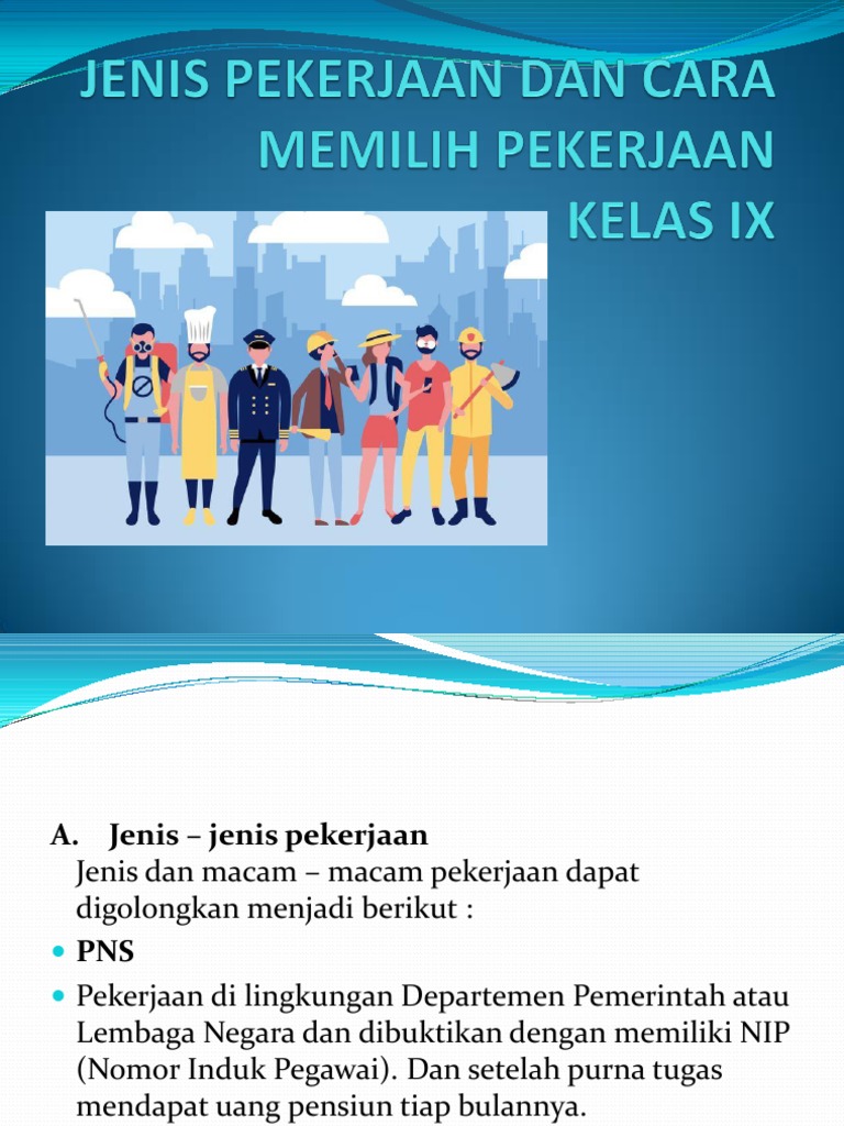 Jenis Pekerjaan di Indonesia | PDF | Bisnis