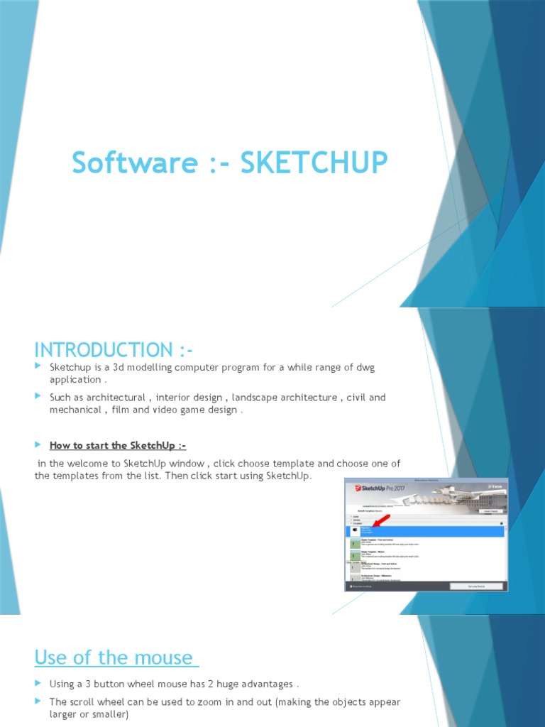 SKETCHUP | PDF | Sketch Up | 3 D Computer Graphics
